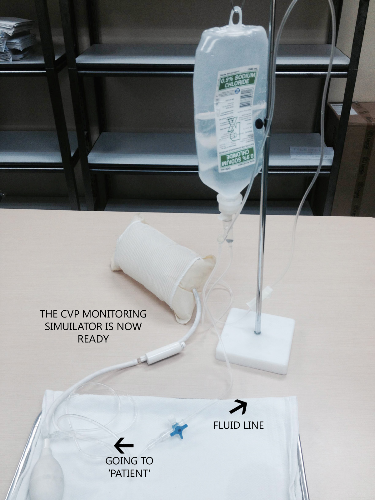 A Low-Cost Improvised CVP Monitoring Simulator